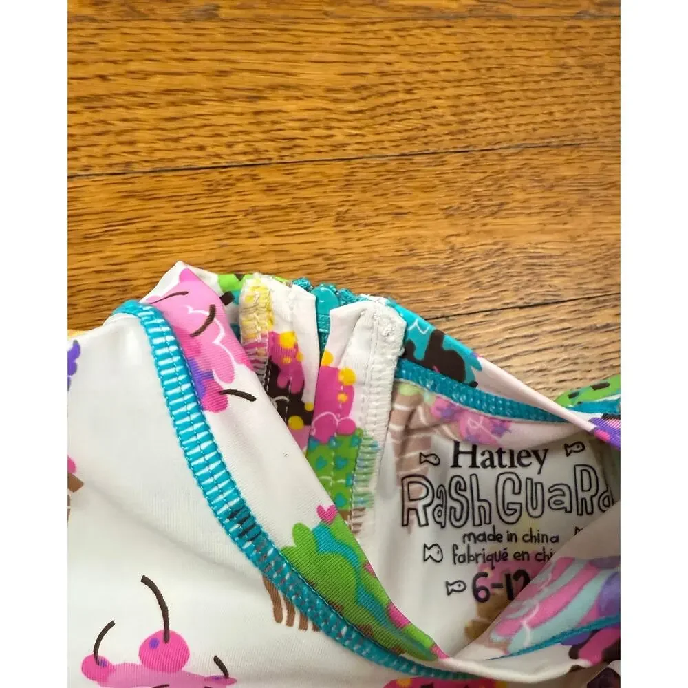 Hatley | Swim | Hatley Girls Ice Cream Print Rash Guard Suit Size 62m ...